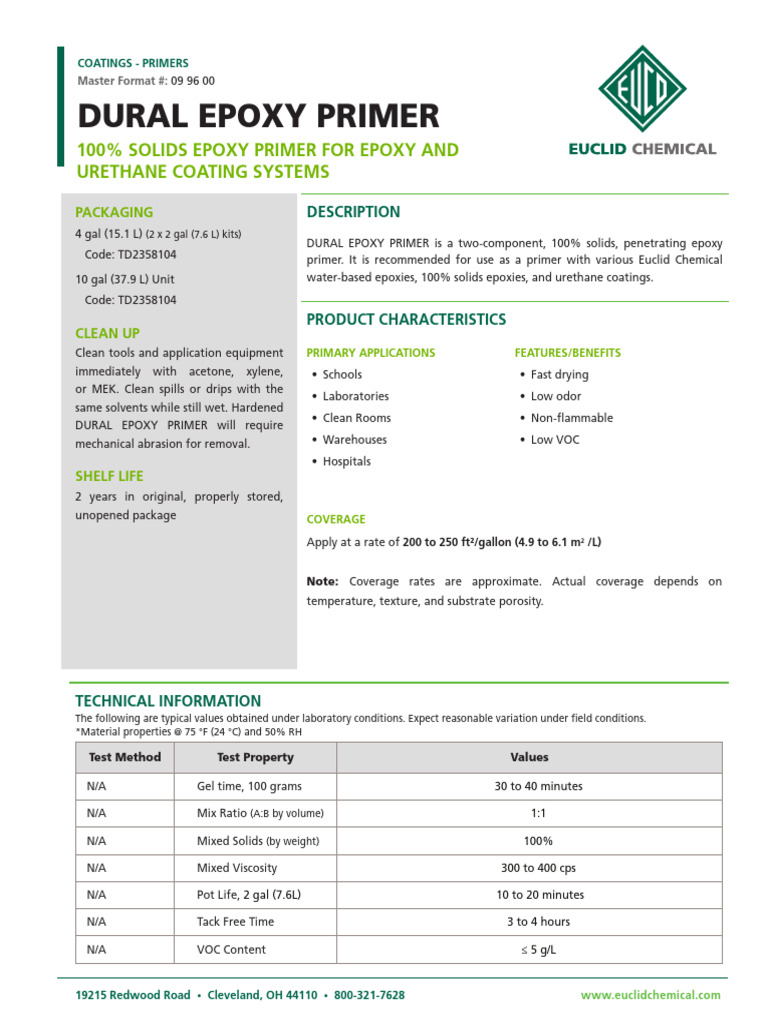 Dural Epoxy Primer | PDF | Epoxy | Coating