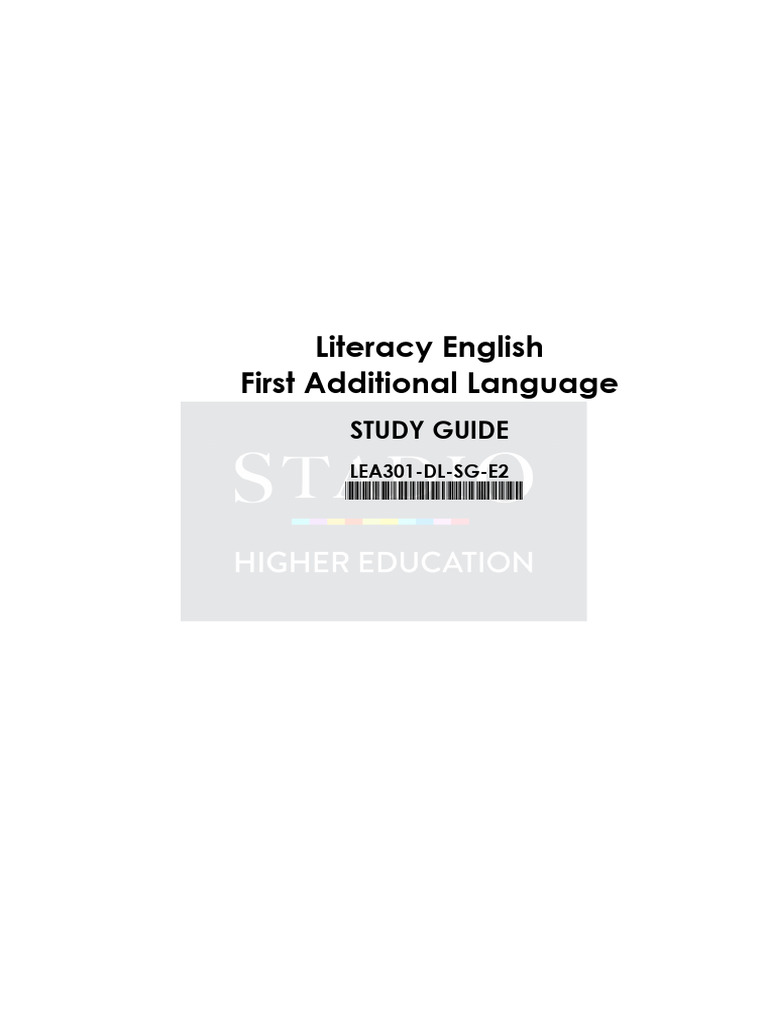 Literacy Eng Fal (Lea301-Dl-sg-e2) WM | PDF | Curriculum | Phonics
