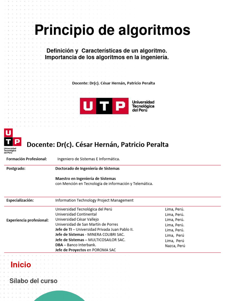01. Definición y características de un algoritmo. Importancia de los ...