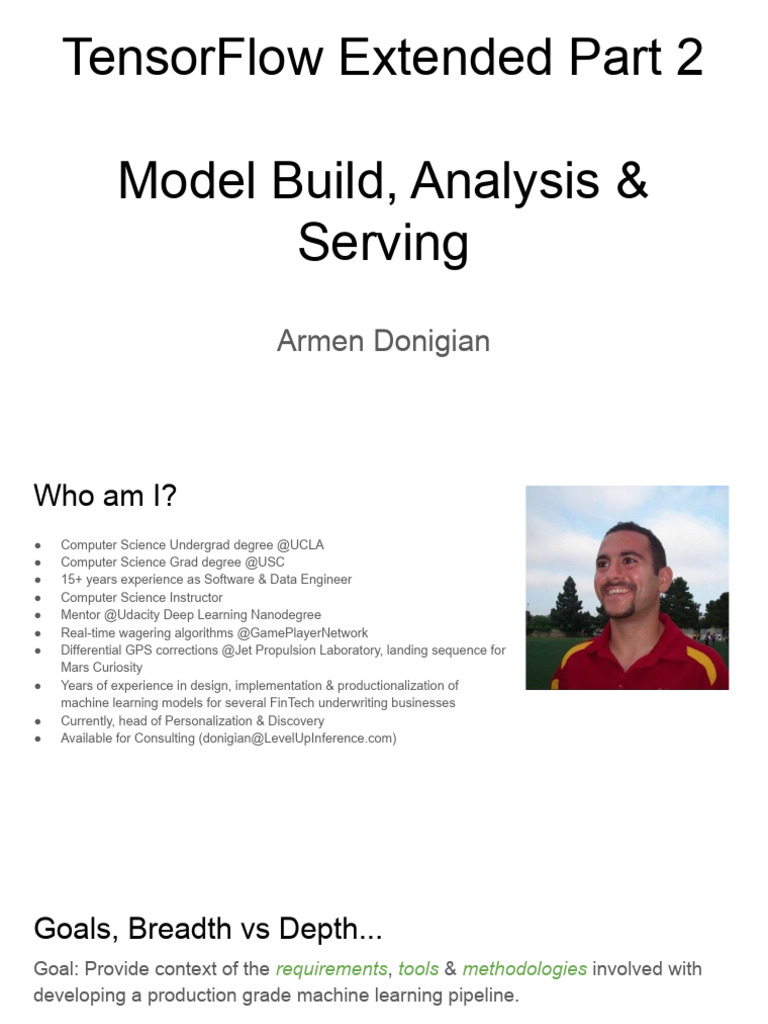 TensorFlow Extended Part 2 - Model Build - Analysis - and - Serving | Download Free PDF ...