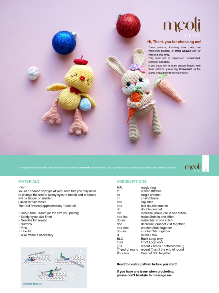 Meoli Craft Easter Ornament Bunny and Chicken Conejo y Pollo Pollito ...