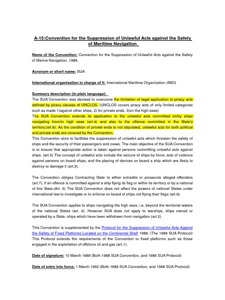 SUA | PDF | Extradition | Treaty