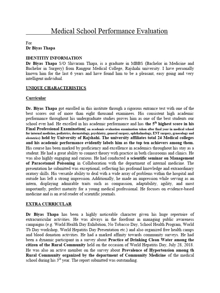 Medical School Performance Evaluation Pdf Medical School Medicine