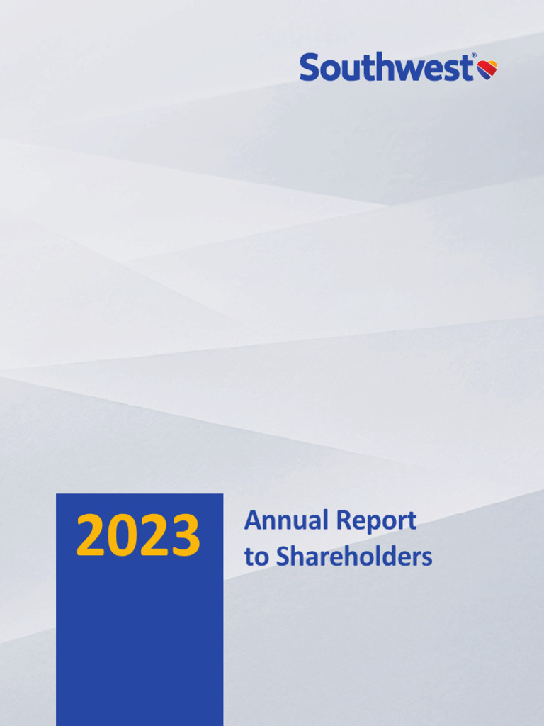 Southwest Airlines Annual Report | PDF | Southwest Airlines | Stocks
