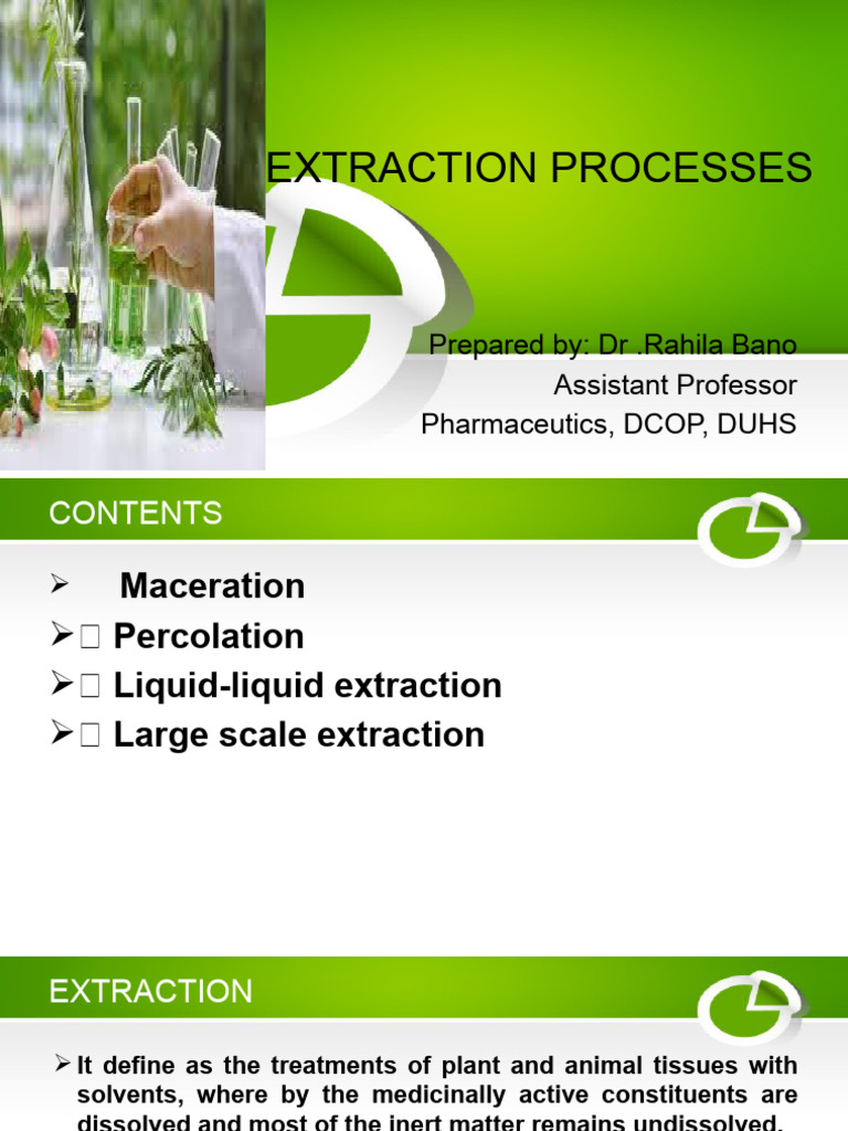 Extraction | PDF | Solubility | Solvent