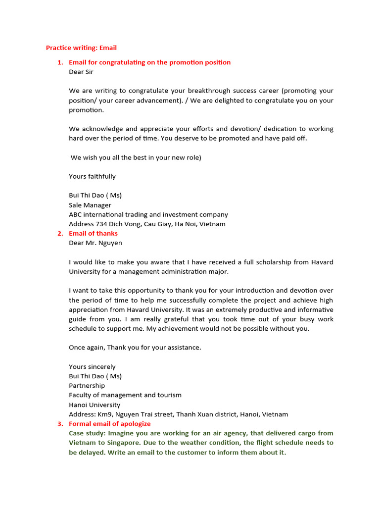 Practice-writing-email | PDF