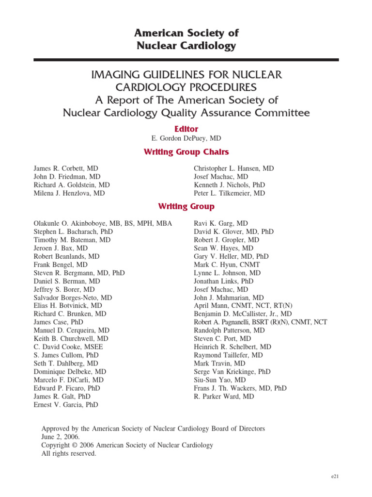 ASNC Guidelines | PDF | Image Resolution | Medical Physics