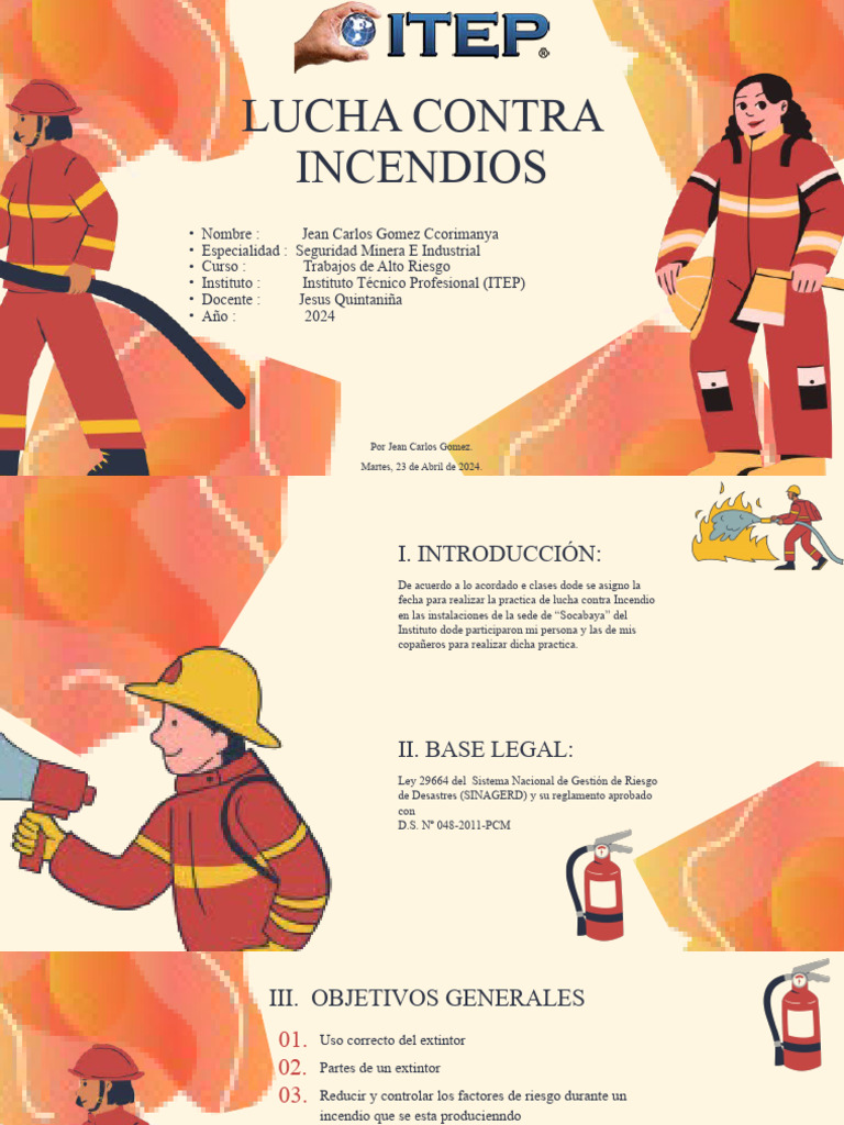 Informe Practica Lucha Contra Incendios | PDF
