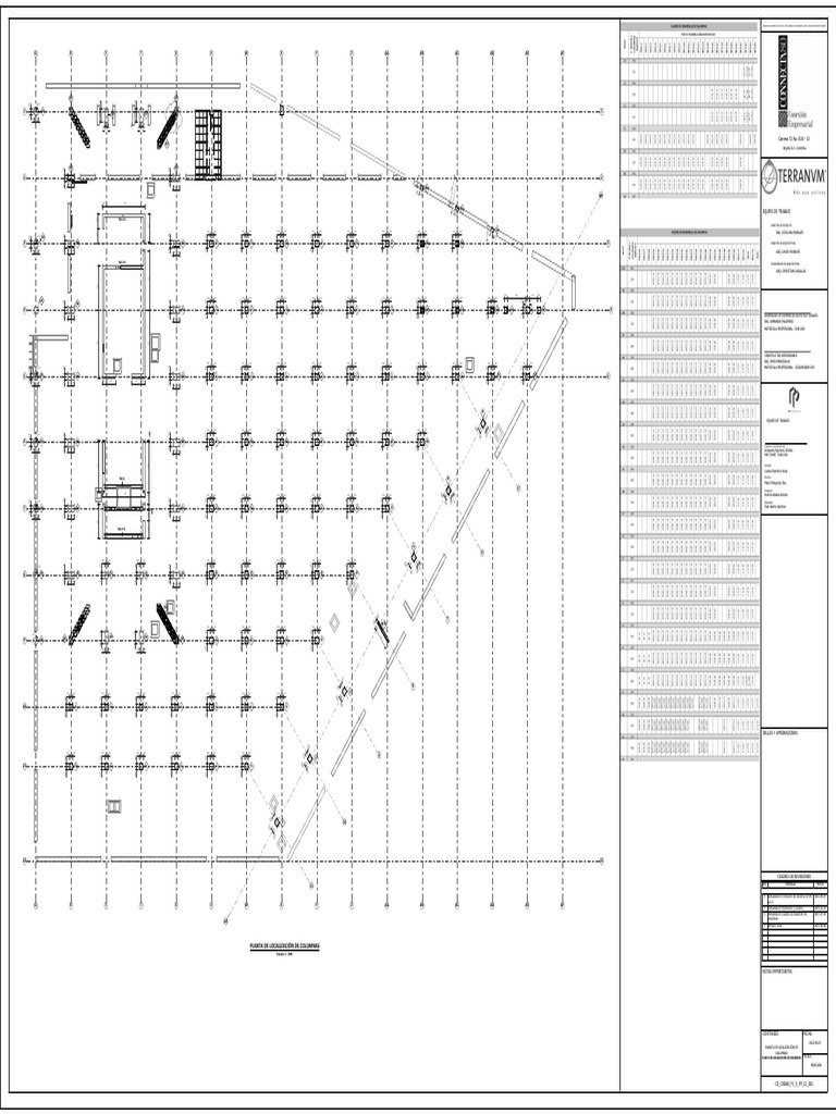 Planta de Localización de Columnas | PDF