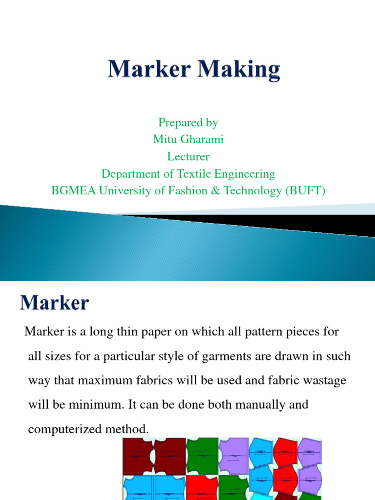 Marker Making-1 | PDF | Textiles | Pattern