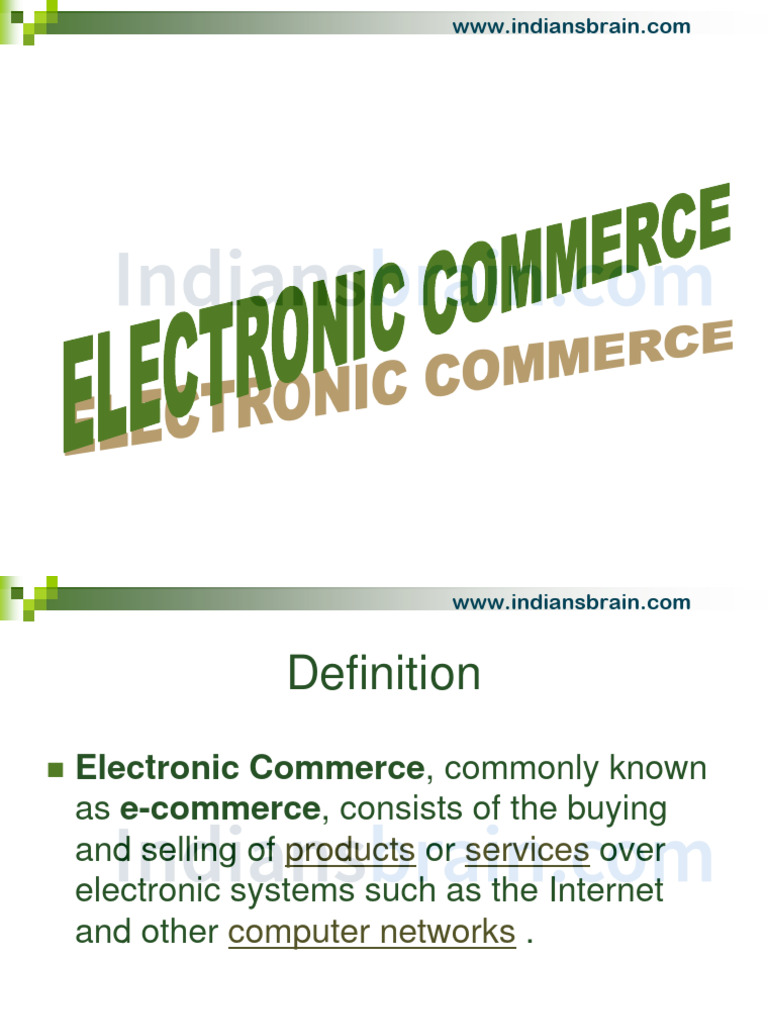 E Commerce | PDF | E Commerce | World Wide Web