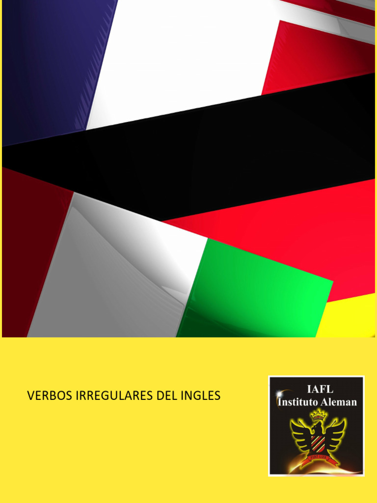 Verbos Ingleses Irregulares Ia Pdf