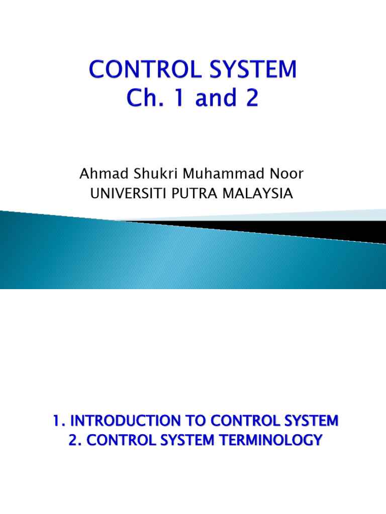 Control System Analysis New CHP 1 and 2 | Download Free PDF | Electrical Network | Laplace Transform
