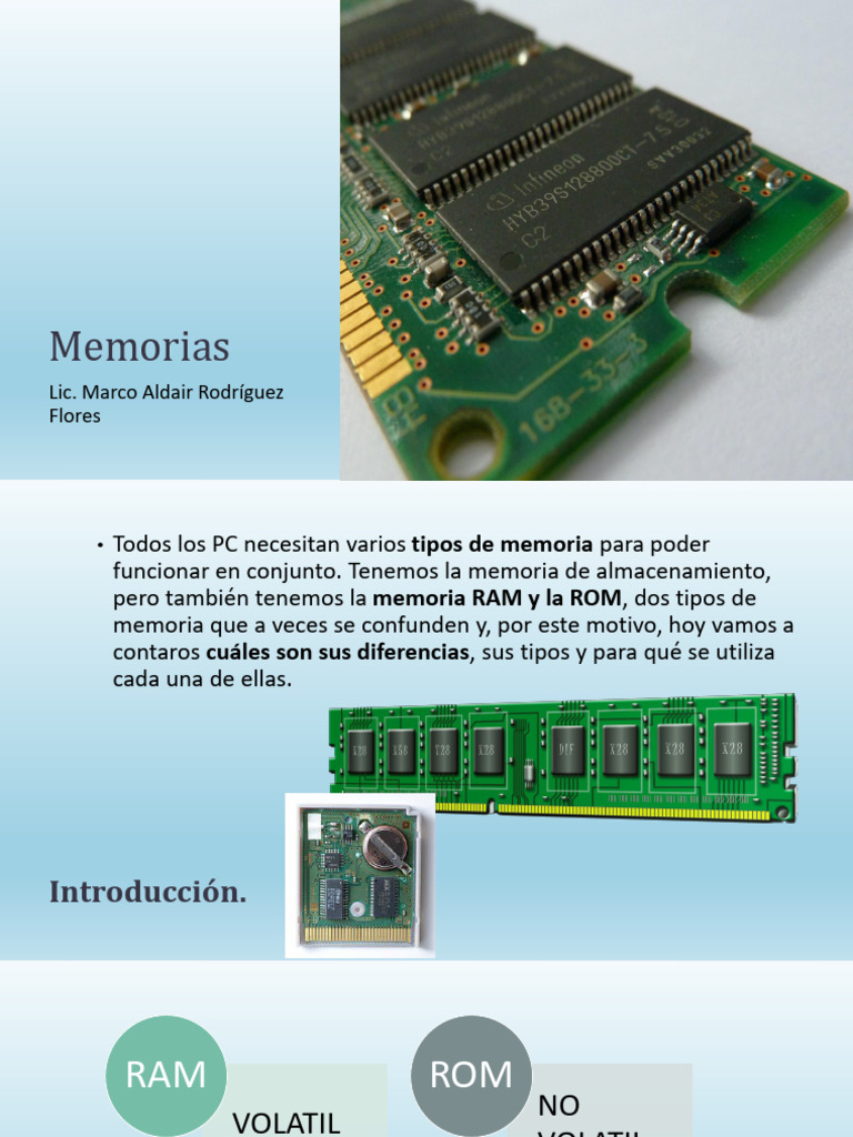 Diferencias entre RAM y ROM | PDF | Memoria de sólo lectura ...