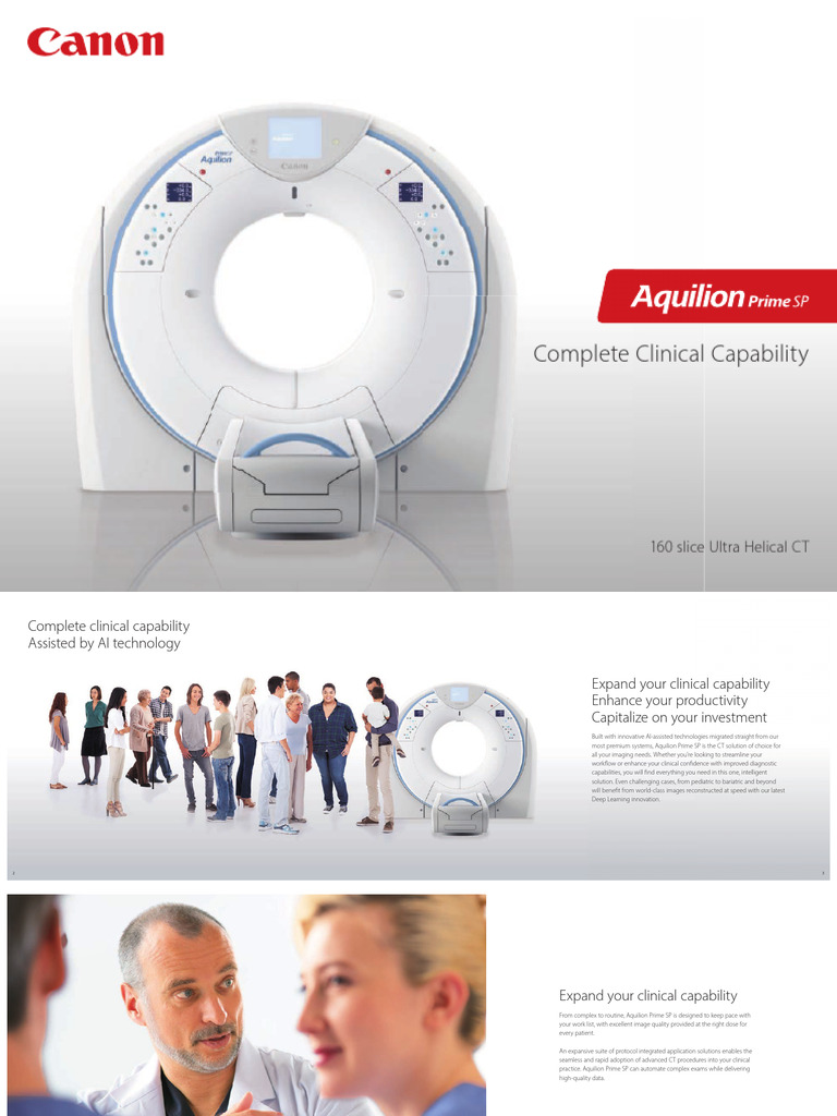 Aquilion Prime SP: Advanced CT Solutions | PDF | Ct Scan | Medical Imaging