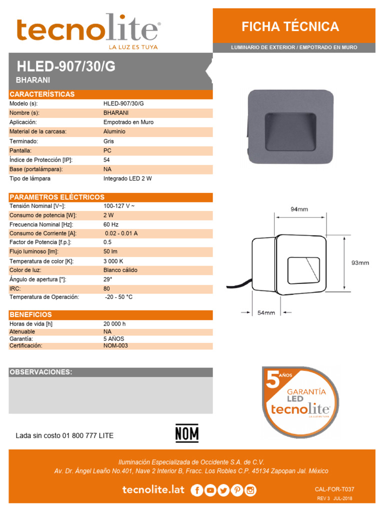 Ficha Luz Banca | PDF