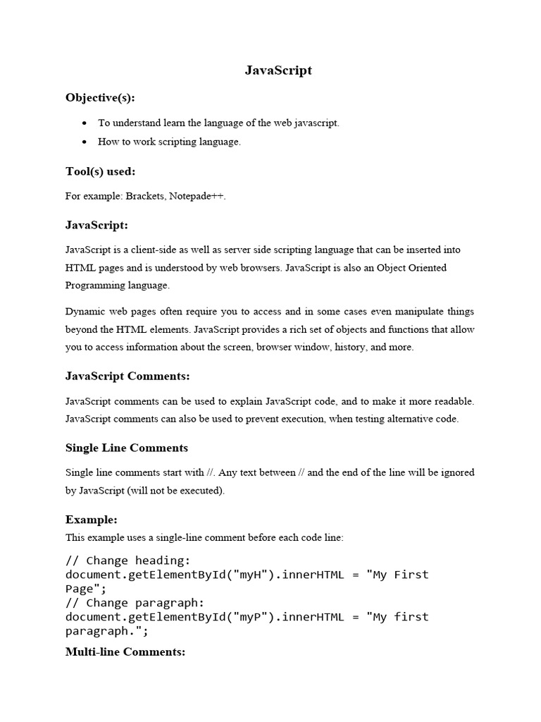 Lab 7 | Download Free PDF | Java Script | World Wide Web