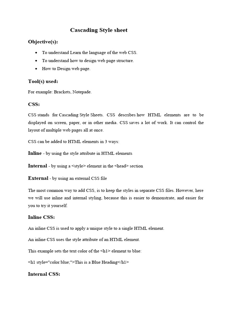 Lab 4 Pdf Html Element Html 
