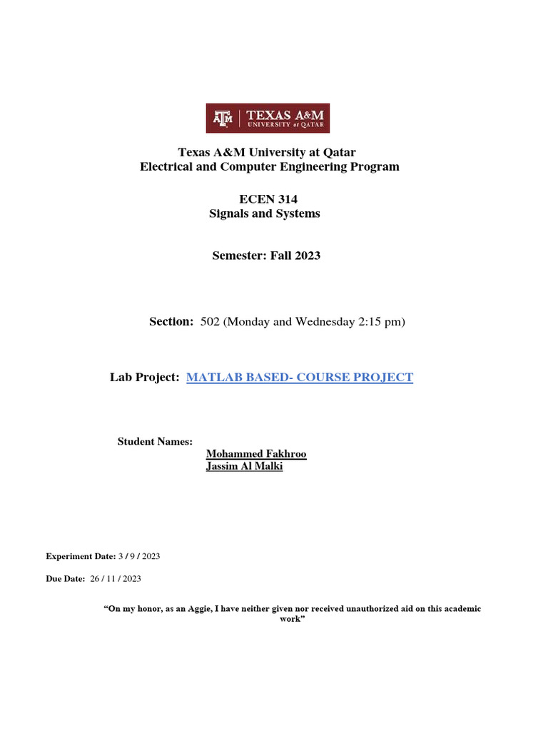 Project 314 | PDF | Equalization (Audio) | Spectral Density