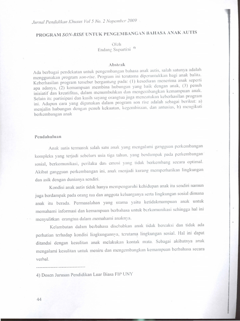 Metode Son Rise | PDF