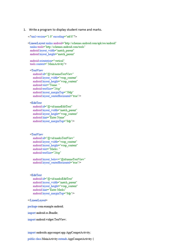 PracticalList-of-mad (1) | PDF | Android (Operating System) | Information Appliances