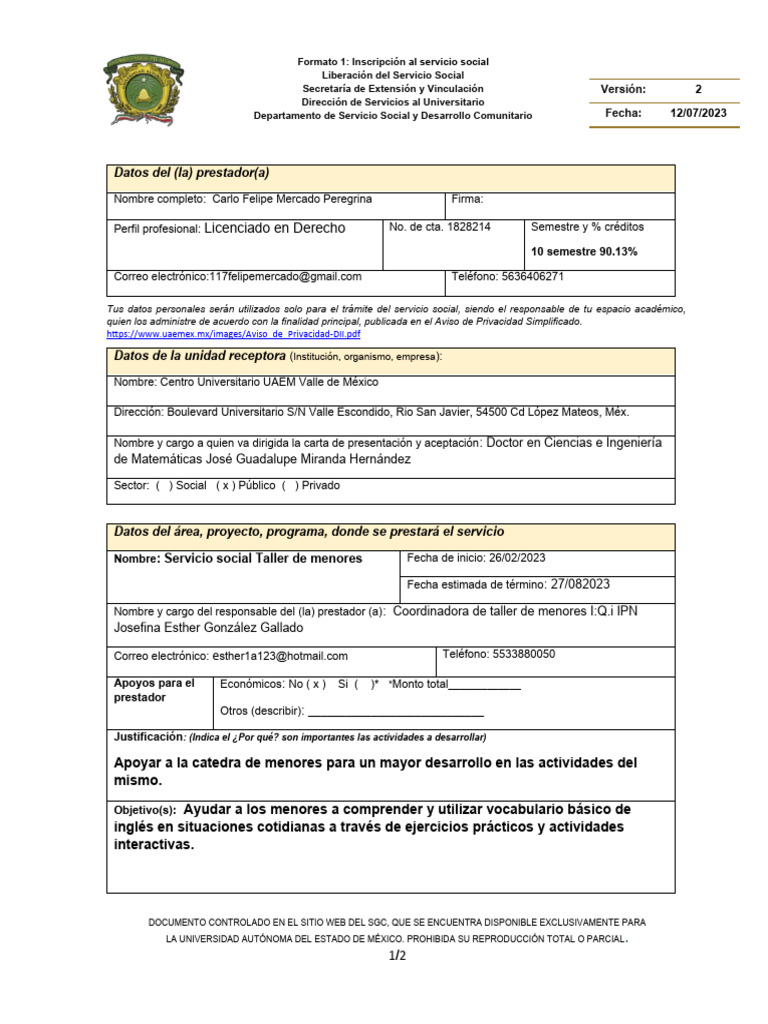 Formato - 1 CF | PDF