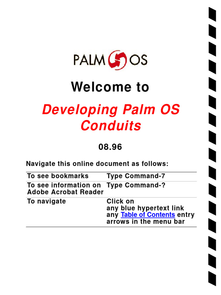 CONDUIT Developing Palm OS Conduits 08.96 | PDF | Windows Registry ...