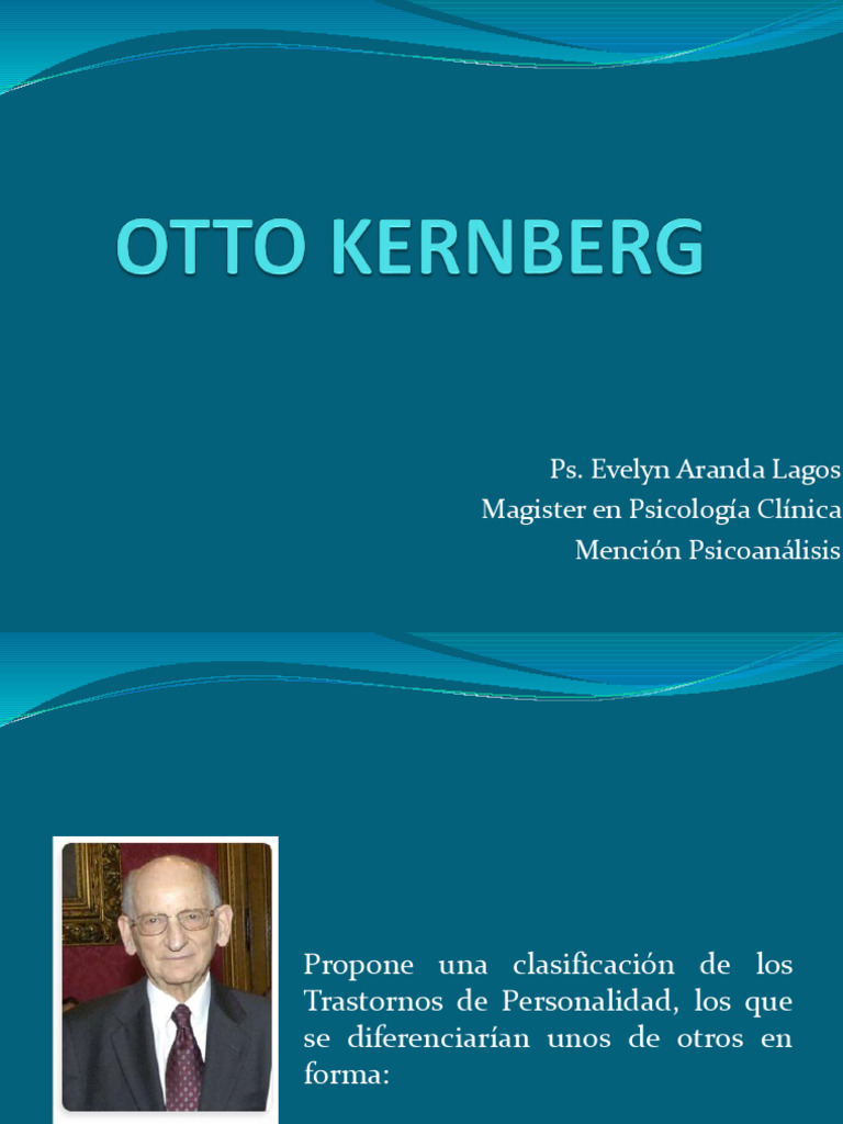 OTTO KERNBERG Entrevista Estructural | Descargar gratis PDF | Psicosis ...
