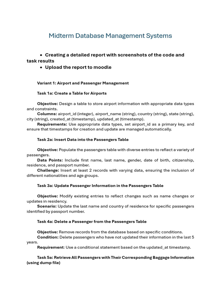 Midterm Database | PDF | Database Index | Information Retrieval