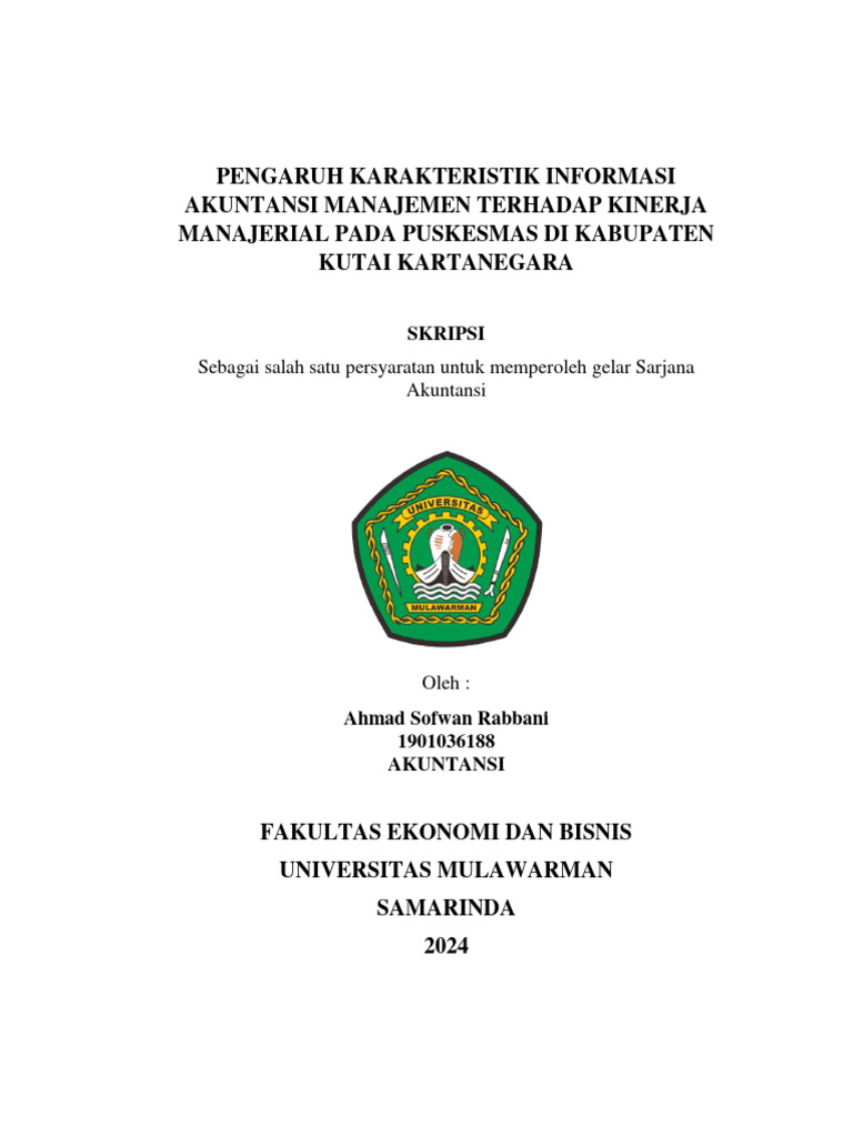 Skripsi Ahmad Sofwan Rabbani - 1901036188 | PDF