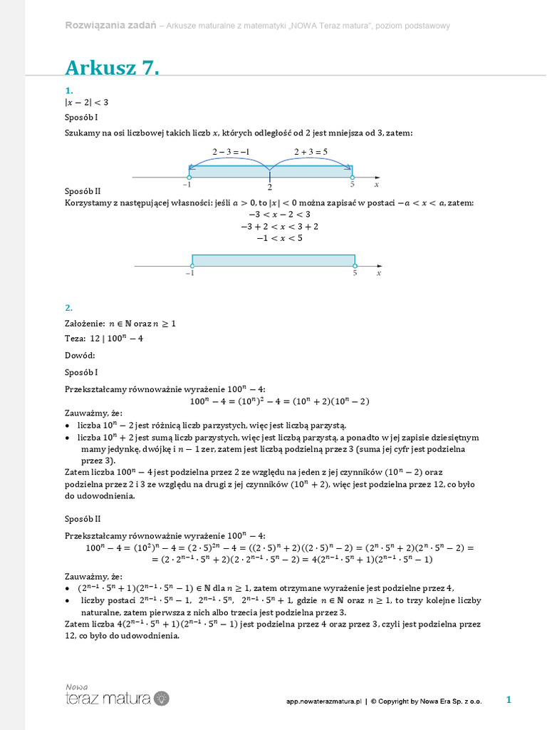 Arkusz 7 PP Rozwiązania | PDF