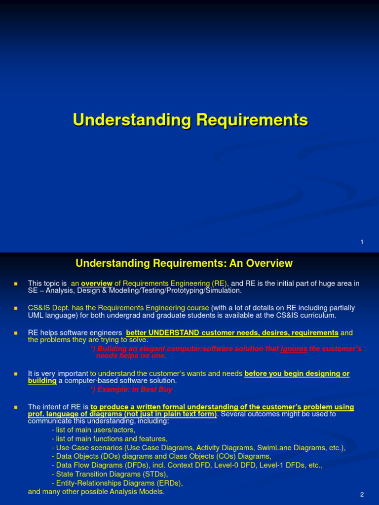 Module 4-1 - Req Eng Overview | Download Free PDF | Use Case | System