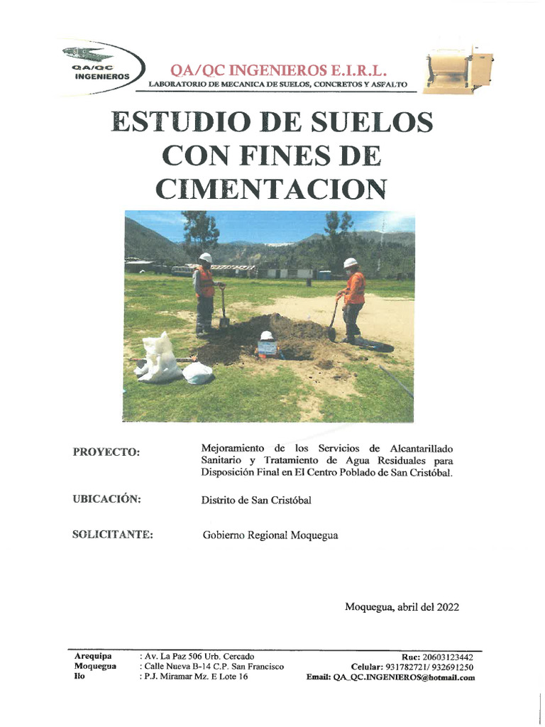Estudio de Suelos | PDF