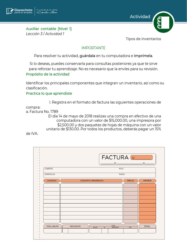 Tipos de Inventarios en Contabilidad | PDF