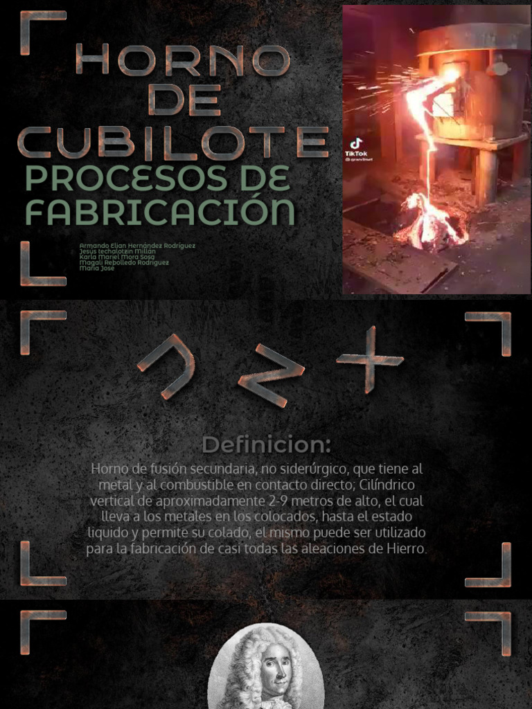 Horno Cubilote y Fundiciones de Hierro | PDF | Sustancias químicas | Metales de transición