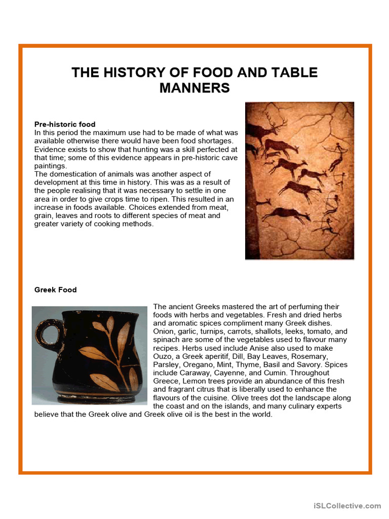 The History of Food | PDF | Foods | Cuisine