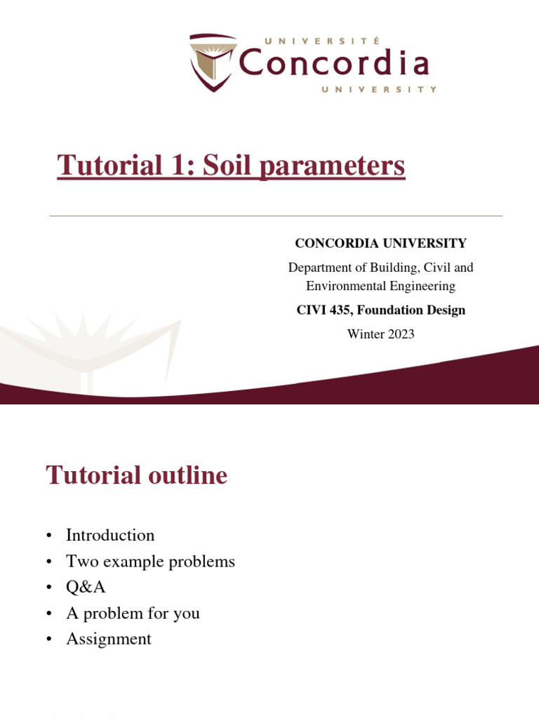 Tutorial 1 - Soil Parameters | PDF | Soil | Deep Foundation