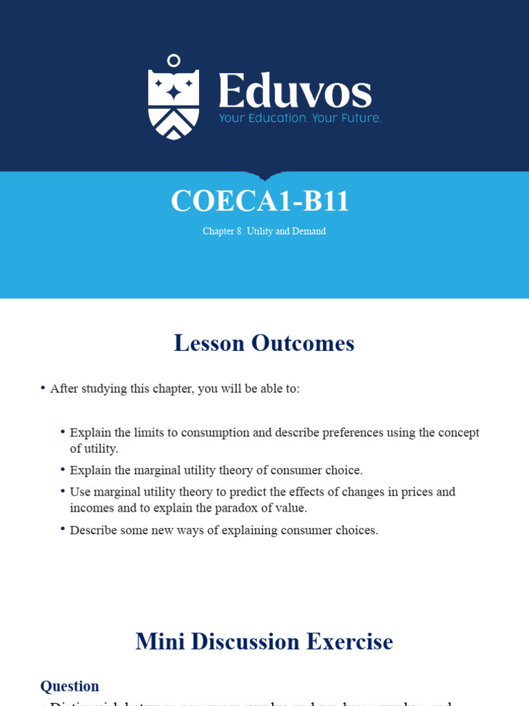 Understanding Utility and Consumer Demand | PDF | Utility | Economic ...