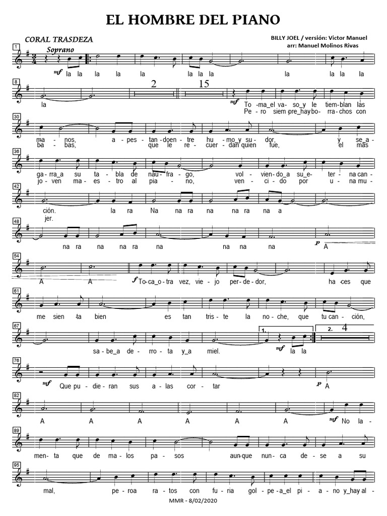 El Hombre Del Piano Sopranos | PDF