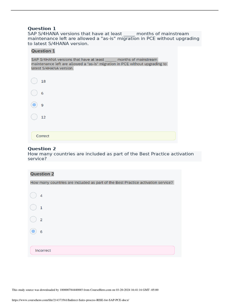 Indirect Sales Process RISE For SAP PCE | PDF | System Software ...