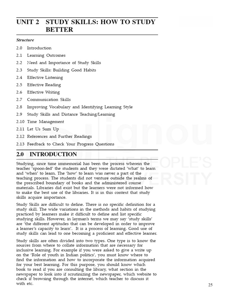 Importance of Study Skills for Learners | PDF | Learning | Learning Styles