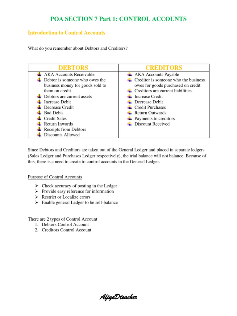 POA Section 7 Part 1 | PDF | Debits And Credits | Liability (Financial Accounting)