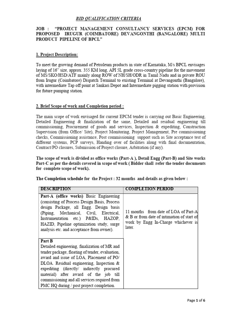4bid Qualification Criteria 6e10fe | PDF | Annual Report ...