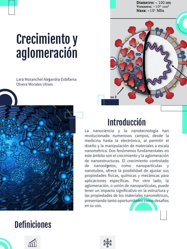 Crecimiento y Aglomeración | PDF | Nanopartículas | Catálisis