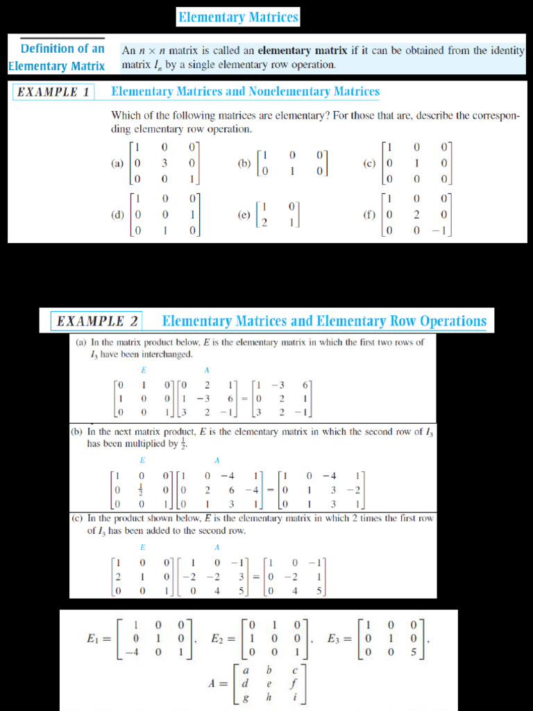 Equivalent Matrices. LU-factorization. | PDF