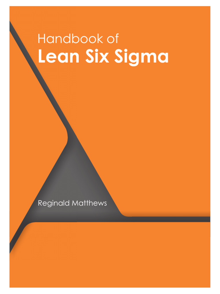 Handbook Of: Lean Six Sigma | PDF | Lean Startup | Lean Manufacturing