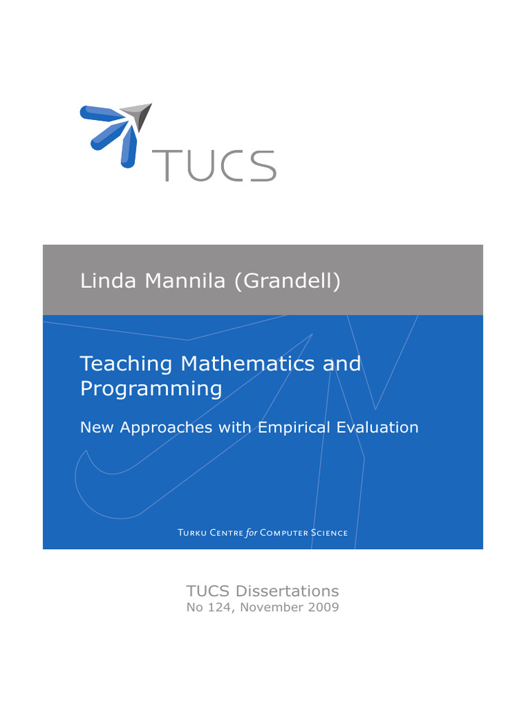 Linda Mannila (Grandell) : New Approaches With Empirical Evaluation ...