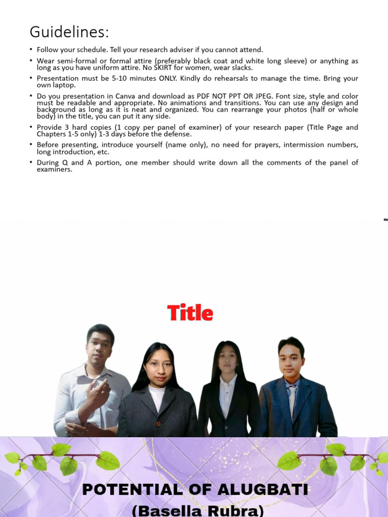 Final Defense Template 1 | PDF