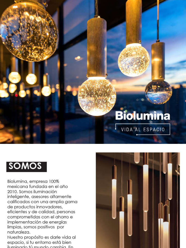 Presentacion Biolumina 2 | Descargar gratis PDF | Uso eficiente de ...