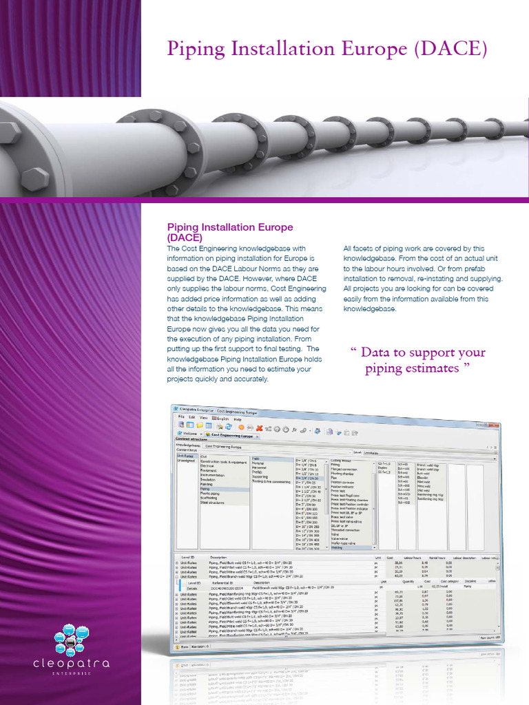 03 Piping Installation Europe Knowledgebase | PDF | Pipe (Fluid ...